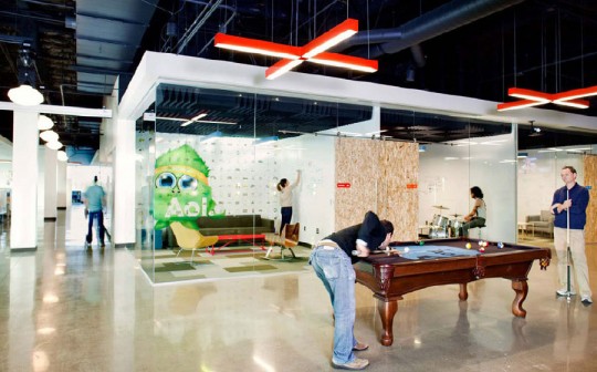 New AOL Creative Office Pool and Lounge - Interior Design Ideas