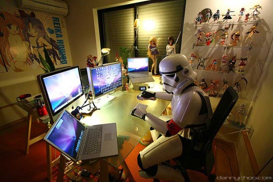 Star Wars Stormtrooper Costume in Workplace - Interior Design Ideas