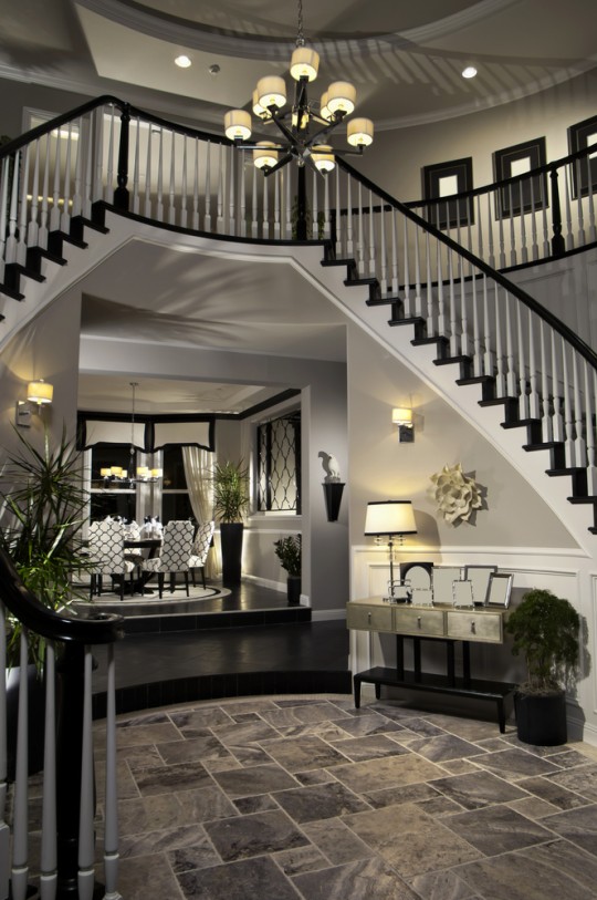 Dark rustic entry way interior design - Interior Design Ideas